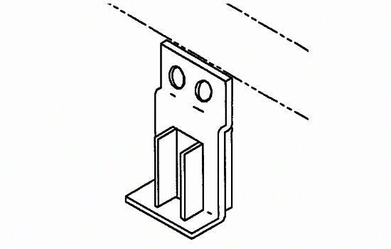 KHFB-FM - Zinc Flush Mount Hanging File Bracket – Commercial Sourcing