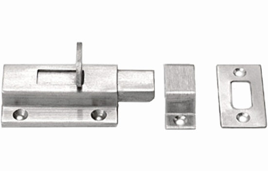 KR-50 - 2-1/2"L Stainless Steel Slide Bolt – Commercial Sourcing