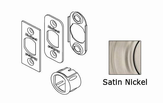 KW81844-15 - Satin Nickel Dead Latch Faceplate Kit – Commercial Sourcing