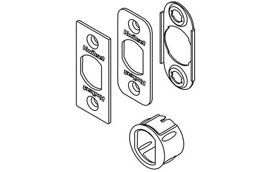 KW81845-514 - Matte Black Spring Latch Faceplate Kit – Commercial Sourcing