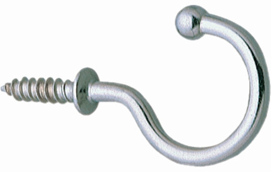 TL-20 - Wire Hook Single 15/16"D x 1/2"W Stainless Steel – Commercial ...
