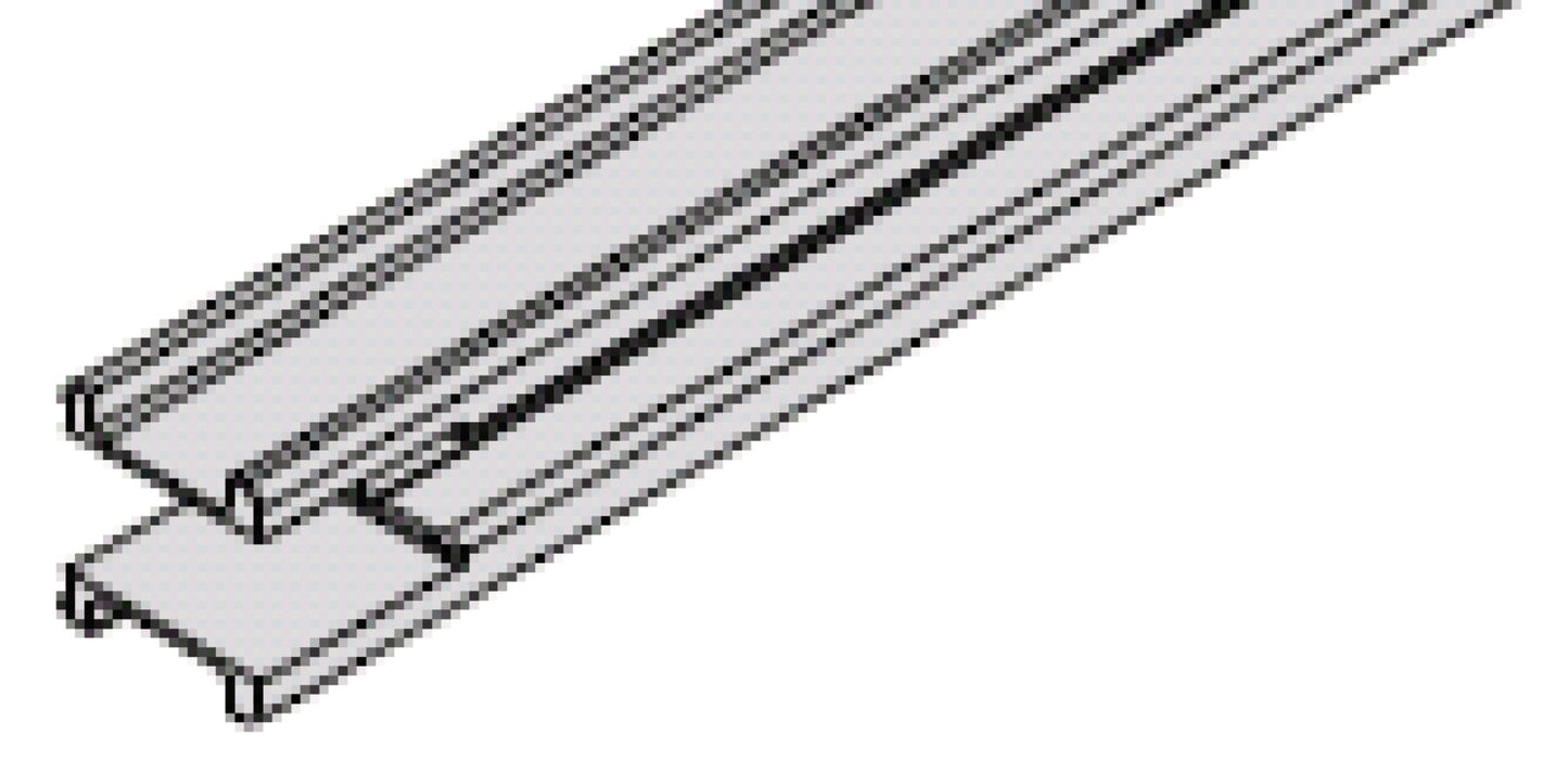 Vertical frame profile with notch,, Guide Track and Handle Profile ...